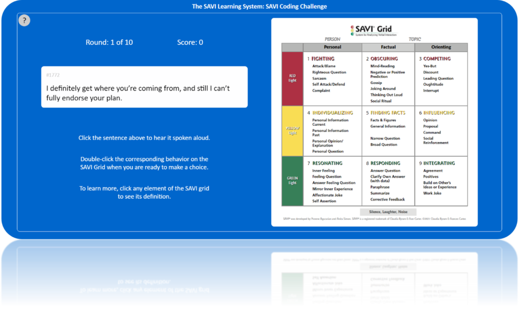 Online SAVI Learning System « Conversation Transformation